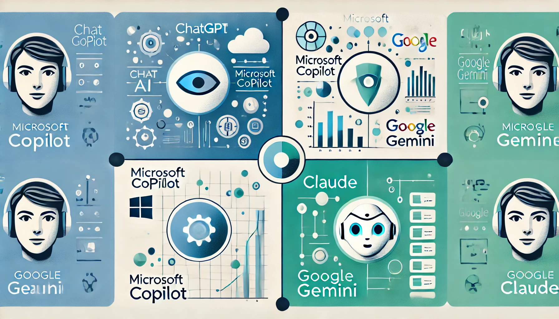 ChatGPT vs Microsoft Copilot vs Google Gemini vs Claude: AIツール徹底比較ガイド - AIと暗号資産の未来：投資・技術革新、最新動向ガイド